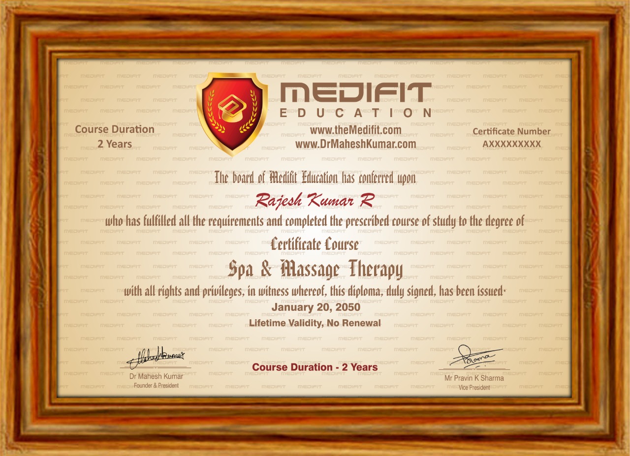 Spa & Massage Therapy 523 Courses – Medical & Fitness Certifications